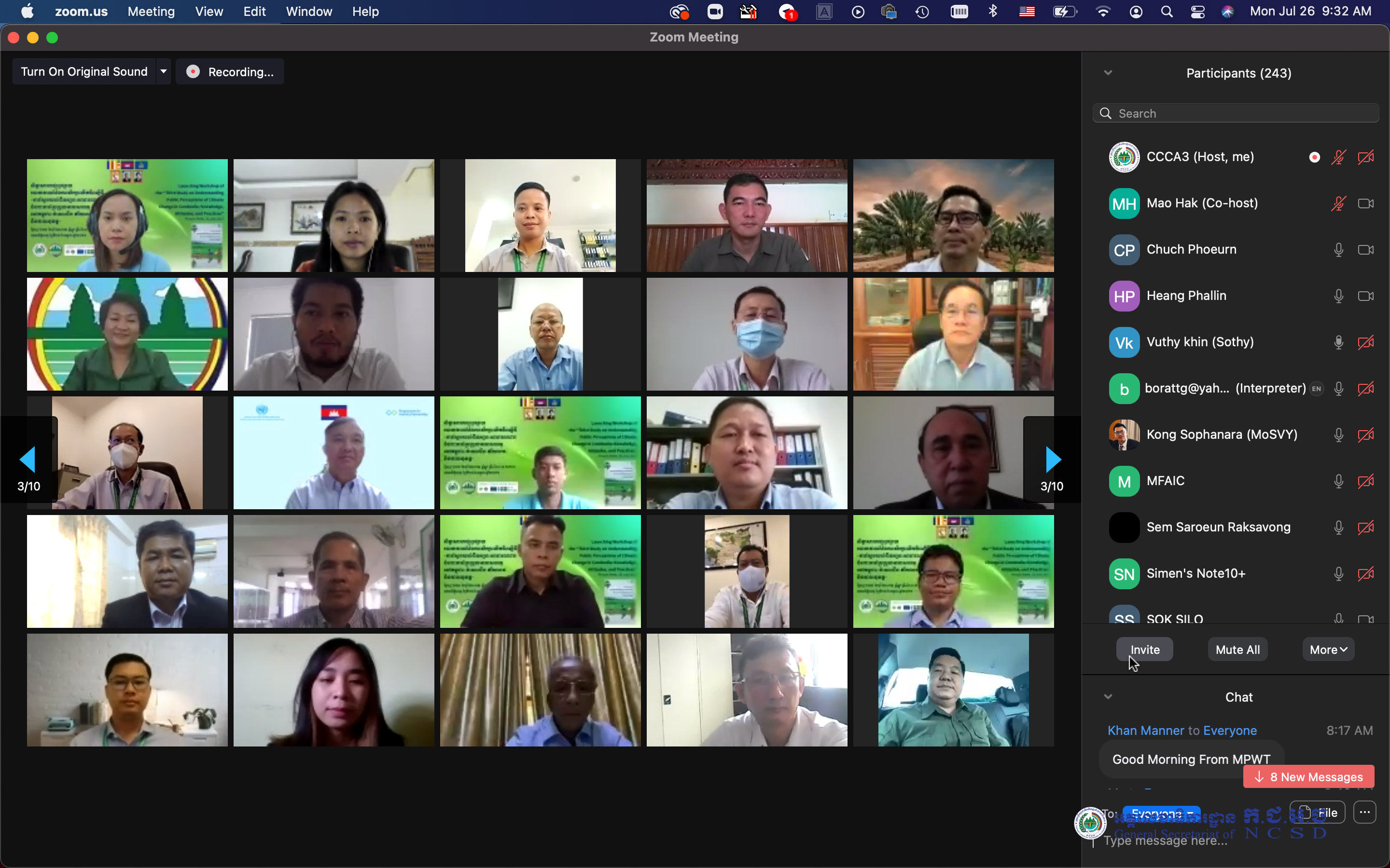 Launching of the report "The Third Study on Understanding Public Perceptions of Climate Change ...